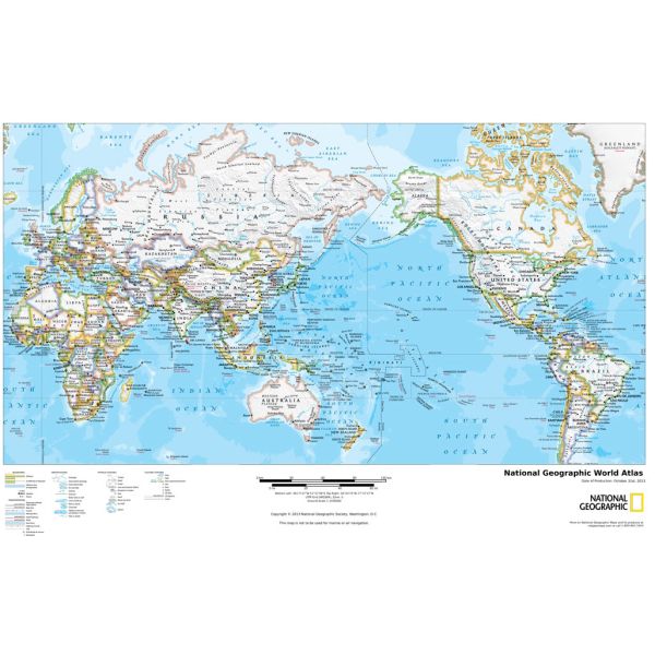 National Geographic World Atlas map | Stanfords
