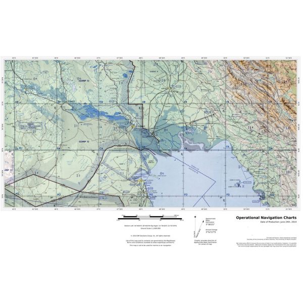Operational Navigation Charts map | Stanfords