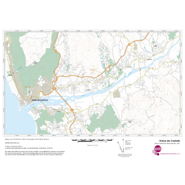 Portugal Topographic map | Stanfords