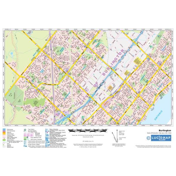 Southern Ontario - Halton map | Stanfords