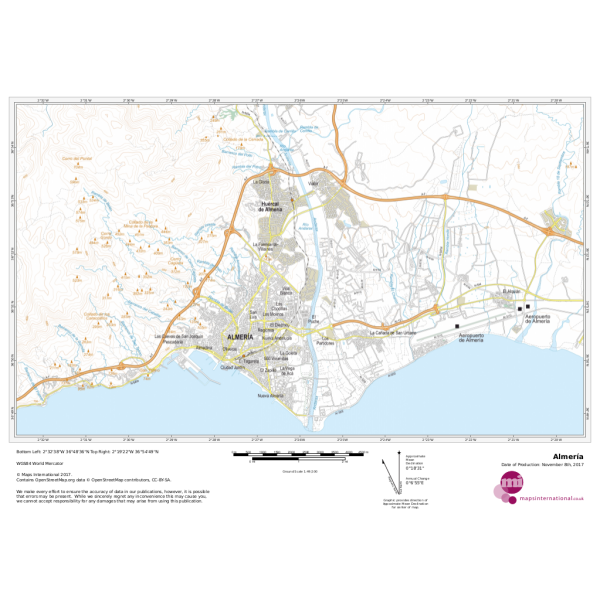 Spain Topographic map | Stanfords