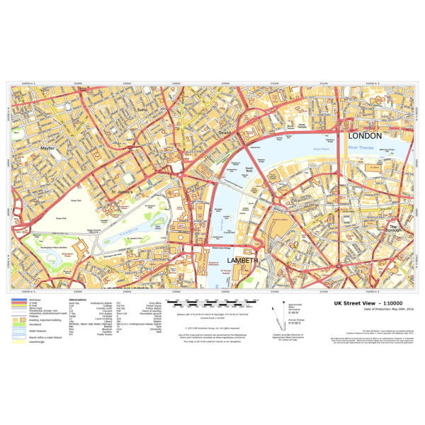 UK Street View - Fixed Scale map | Stanfords