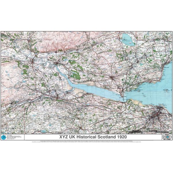XYZ UK Historical Scotland 1920 map | Stanfords