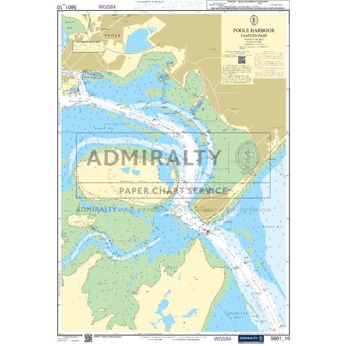 Admiralty Chart SC5601_10 - Poole Harbour Eastern Part | Stanfords
