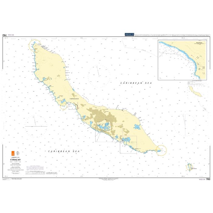 Admiralty Chart 782 - Aruba and Curacao | Stanfords