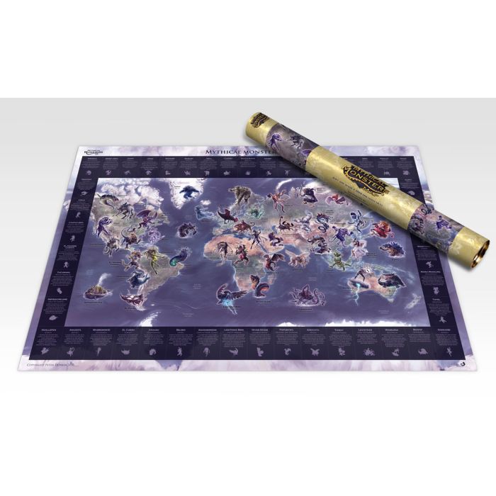Monsters World Maps International Wall Map | Stanfords