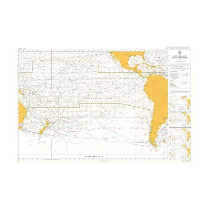 Admiralty Routeing Chart 5128(7) - S Pacific - July | Stanfords