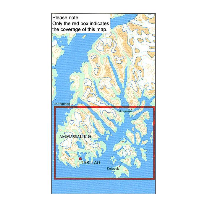 Tasiilaq - Kulusuk Hiking Map 6 | Stanfords