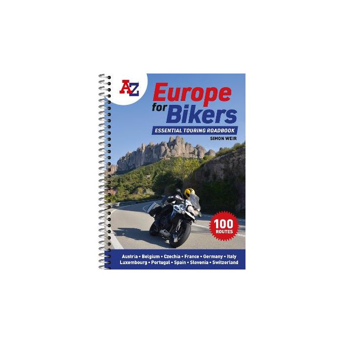 A-Z Europe for Bikers - 100 Scenic Routes around Europe | Stanfords