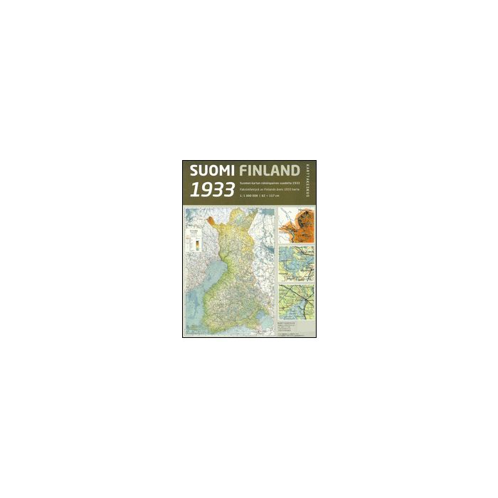 Finland 1933 Facsimile Map | Stanfords