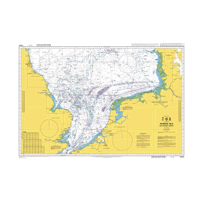 Admiralty Chart 2182A - North Sea Southern Sheet | Stanfords