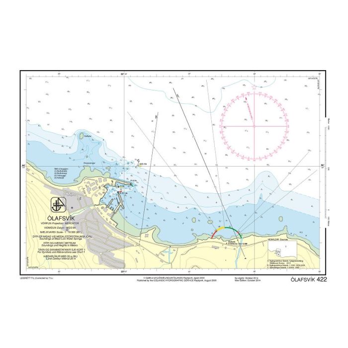 Icelandic Chart - 422 Olafsvik Harbour Plan | Stanfords