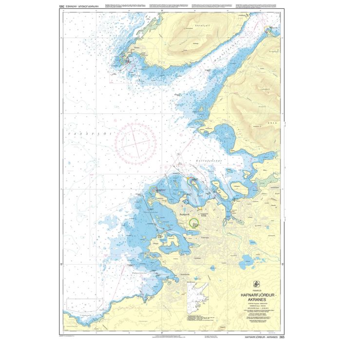 Icelandic Chart - 365 Akranes - Hafnarfjordur | Stanfords