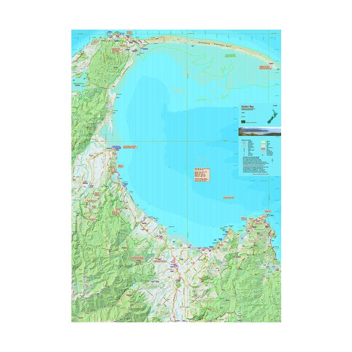 Golden Bay, South Island, New Zealand | NewTopo Topographic Map | 1: ...