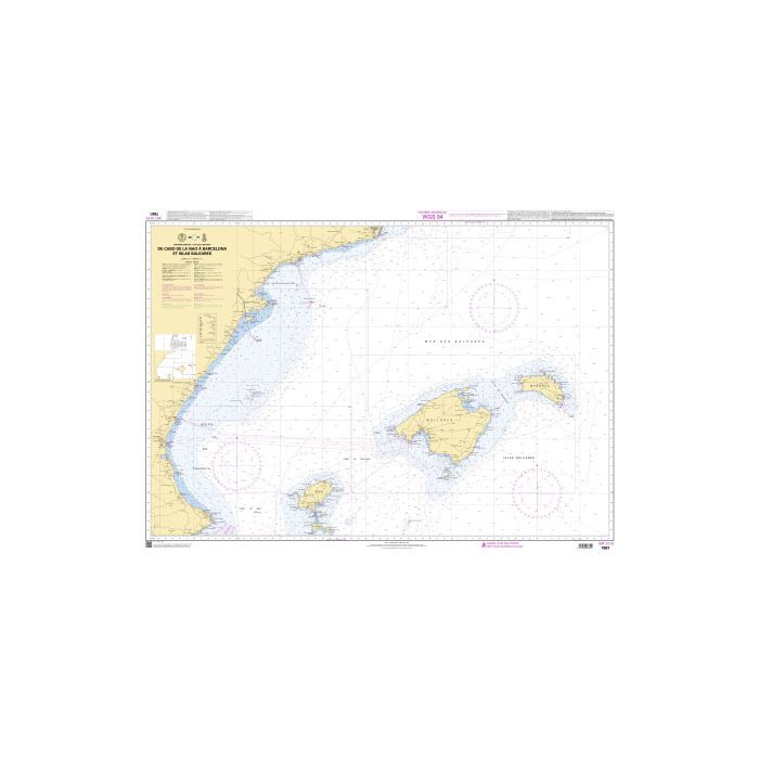 SHOM Chart - Leisure A4 size | Stanfords