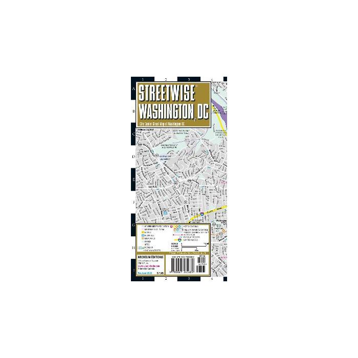 Washington DC Street Map Laminated | Stanfords