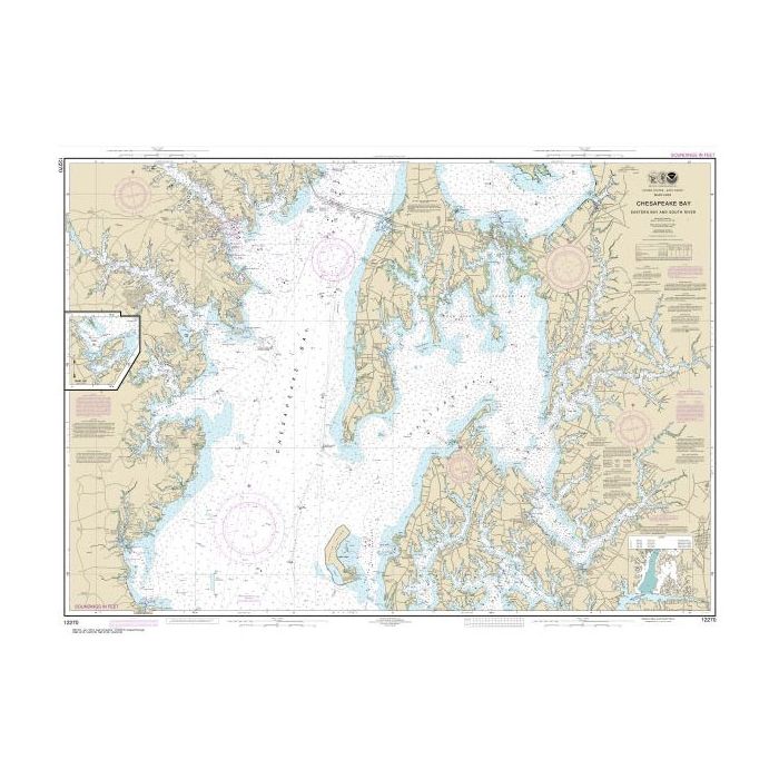 NOAA Chart 12270 - Chesapeake Bay—Eastern Bay and South River - Selby ...