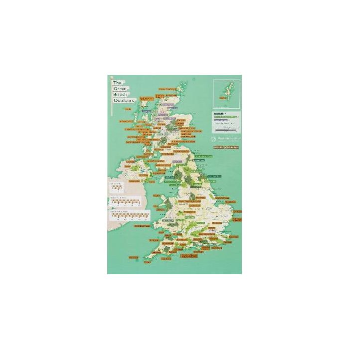 The Great British Outdoors - Collect and Scratch Map | Stanfords