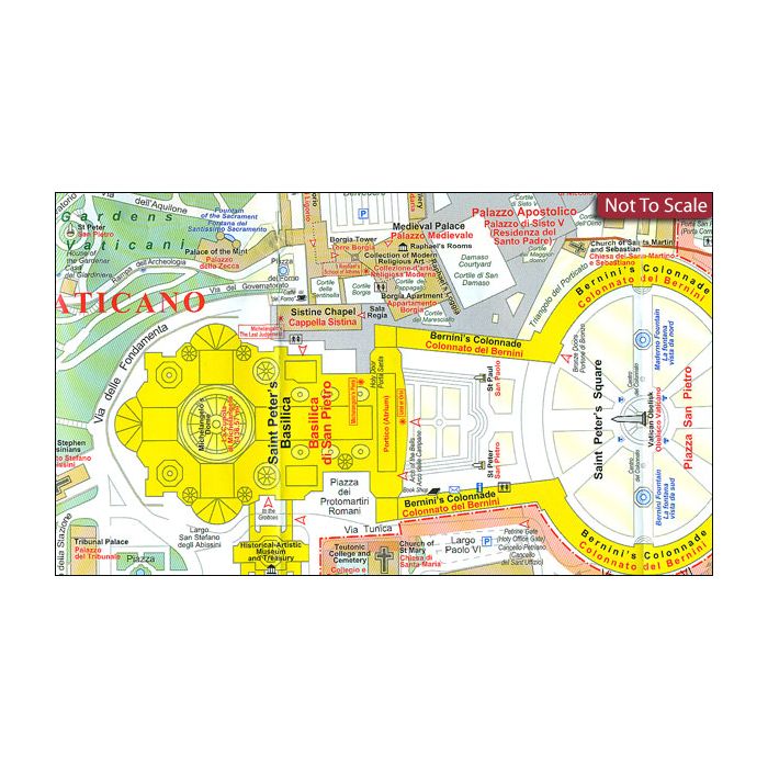 Map Of Vatican Rome Vatican City, Vatican, City Map With High