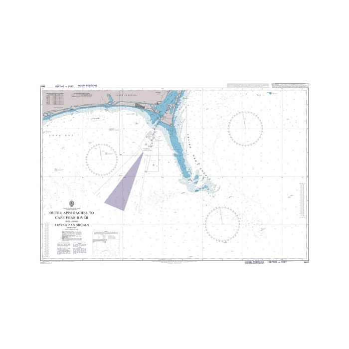 Admiralty Chart 3687 - Outer Approaches to Cape Fear River including ...