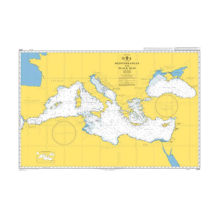 Admiralty Chart 4300 - Mediterranean Sea and Black Sea | Stanfords