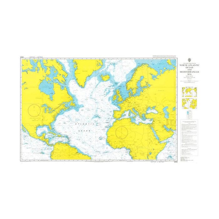 Admiralty Chart BA 4004 - A Planning Chart for the North Atlantic Ocean ...