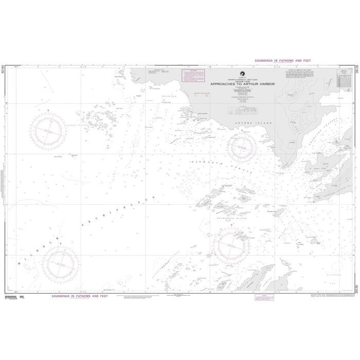 NGA Chart 29126 - Athur Harbor, Approaches | Stanfords