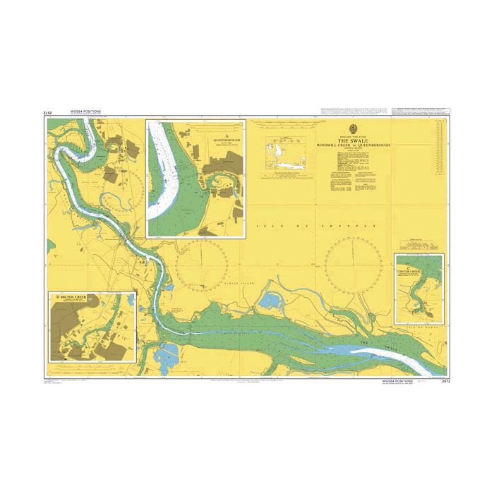 Admiralty Chart 2572 - East Coast, The Swale, Windmill Creek to ...