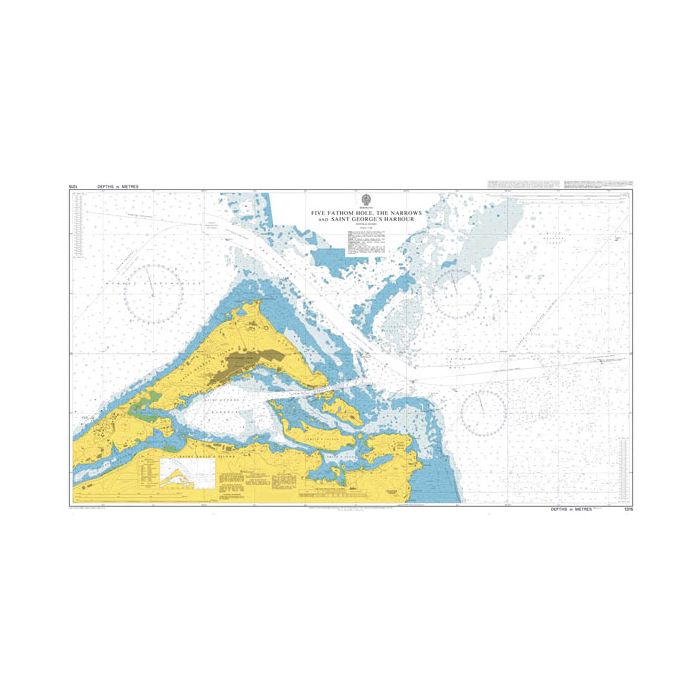 Admiralty Chart 1315 - Bermuda - Five Fathom Hole, The Narrows and St ...