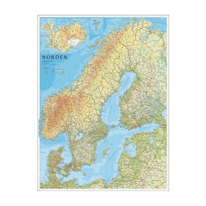 Scandinavia Norstedts Wall Map | Stanfords