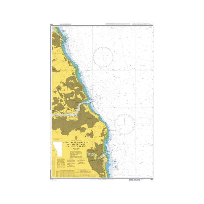 Admiralty Chart 1935 - Approaches to Blyth the River Tyne and ...