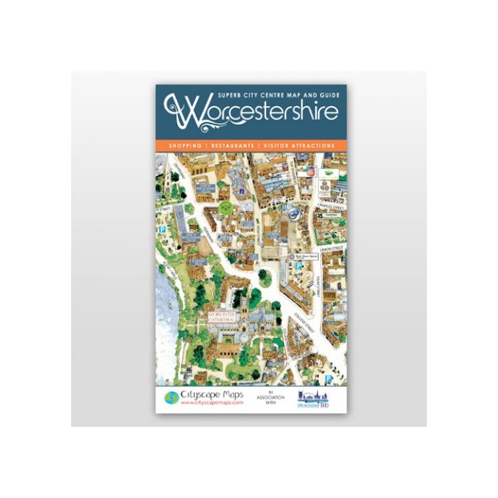 Worcester City Centre Map and Guide | Stanfords