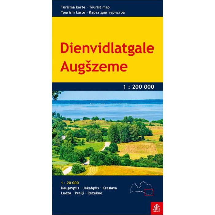 Latgale South Jana Seta Tourist Map | Stanfords