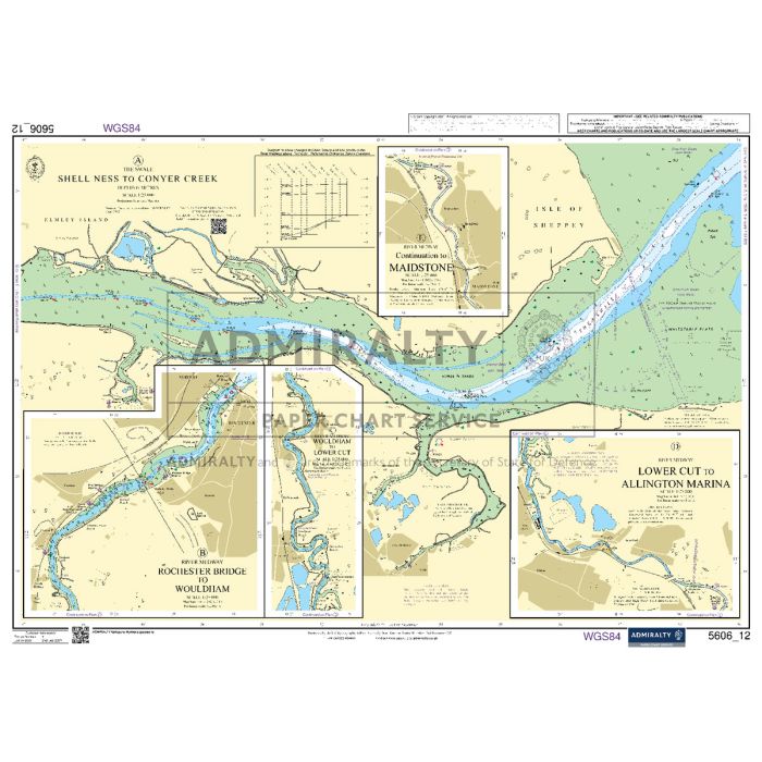 Admiralty Chart SC5606_12 - The Swale Shell Ness to Conyer Creek ...