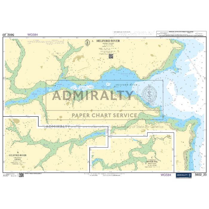 Admiralty Chart SC5602_20 - Helford River - Helford River Continuation ...