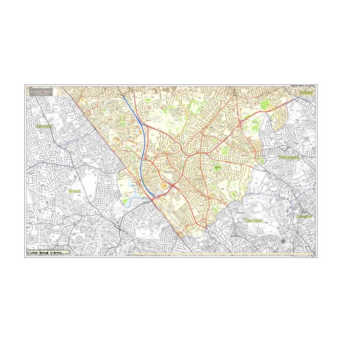 London: Barnet (Southern Sheet) Borough Map - Stanfords Print on Demand ...