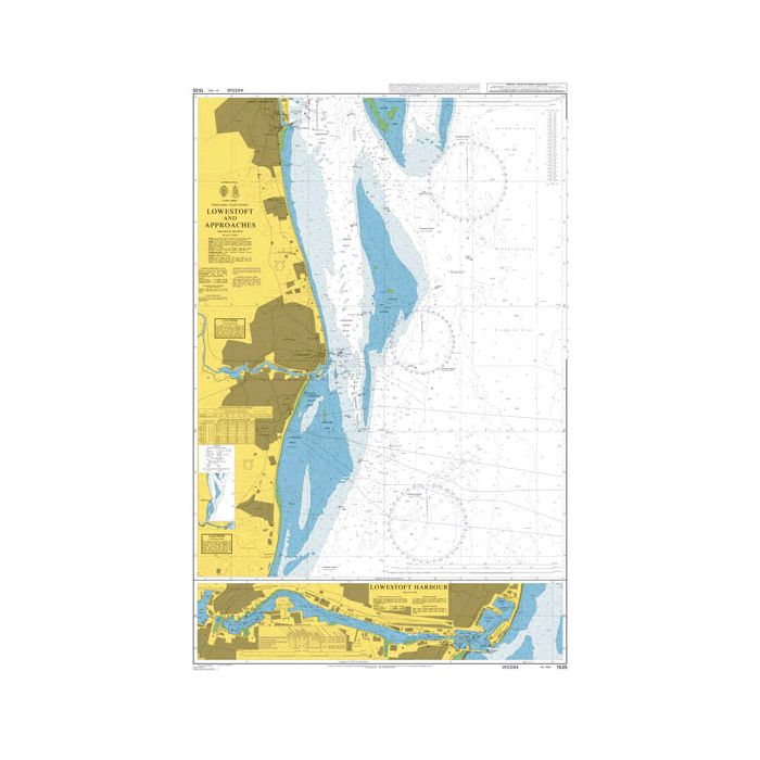 Admiralty Chart 1535 - England - East Coast, Lowestoft and Approaches ...