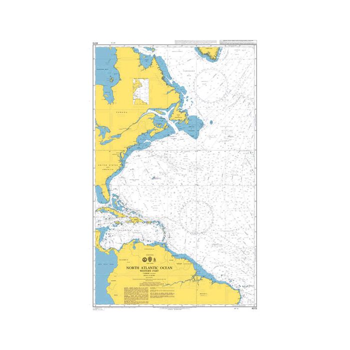 Admiralty Chart 4013 - North Atlantic Ocean Western Part | Stanfords
