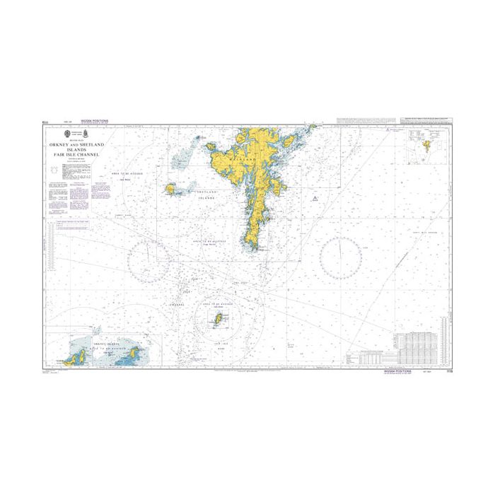 Admiralty Chart 1119 - Orkney and Shetland Islands Fair Isle Channel ...