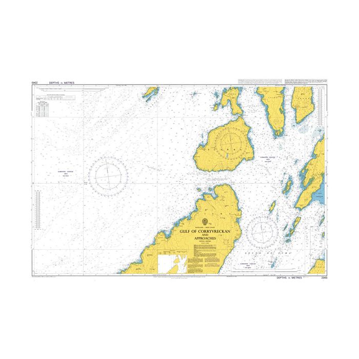 Admiralty Chart 2343 - Gulf of Corryvreckan and Approaches | Stanfords