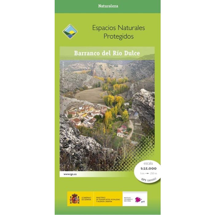 Barranco del Río Dulce CNIG Nature Park Map | Stanfords
