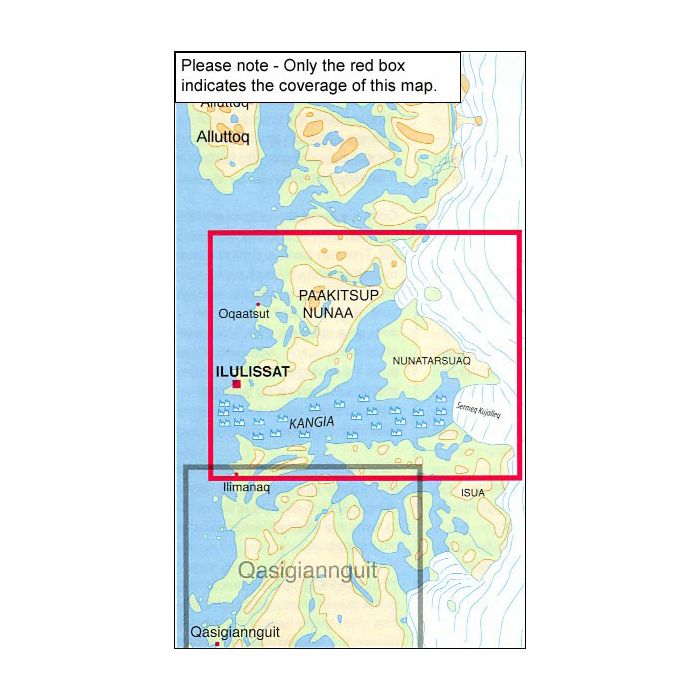 Ilulissat Hiking Map 12 | Stanfords