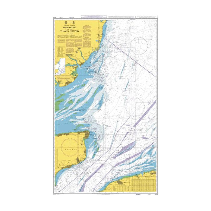 Admiralty Chart 1610 - Approaches to the Thames Estuary | Stanfords
