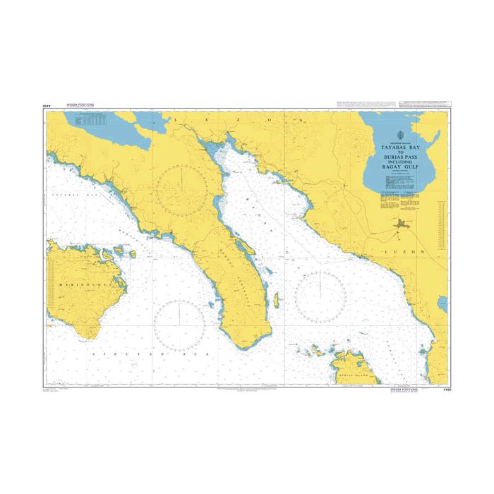 Admiralty Chart 4488 - Tayabas Bay to Burias Pass including Ragay Gulf ...