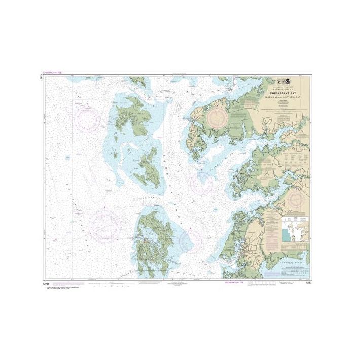 NOAA Chart 12231 - Chesapeake Bay—Tangier Sound (northern part) | Stanfords