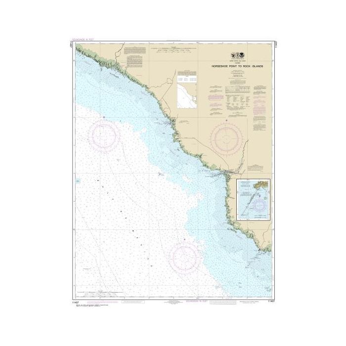 NOAA Chart 11407 - Horseshoe Point to Rock Islands - Horseshoe Beach ...