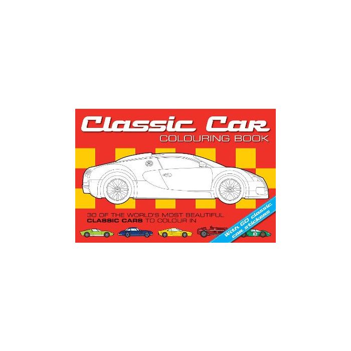 Classic Car Colouring Book | Stanfords