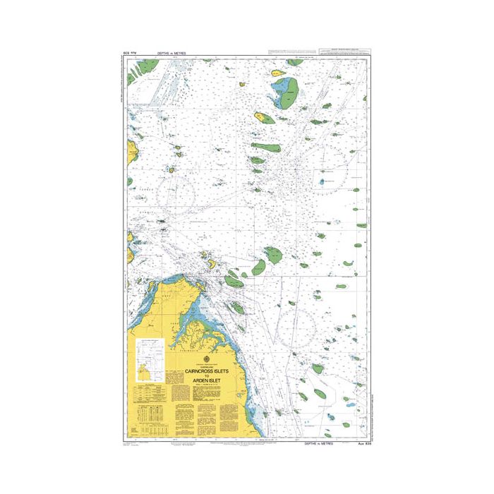 Admiralty Chart AUS839 - Cairn cross Islets to Arden Islet | Stanfords