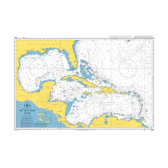 Admiralty Chart 4400 - The West Indies | Stanfords