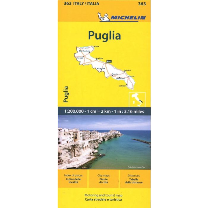 Apulia / Puglia [363] 1:200,000 Local Map | Stanfords